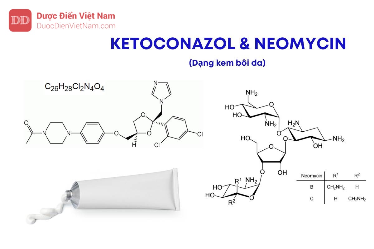 KEM KETOCONAZOL VÀ NEOMYCIN (Cremoris Ketoconazoli et Neomycini) – Dược ...