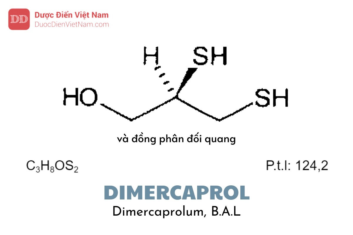 DIMERCAPROL (Dimercaprolum, B.A.L) - Dược Điển Việt Nam 5