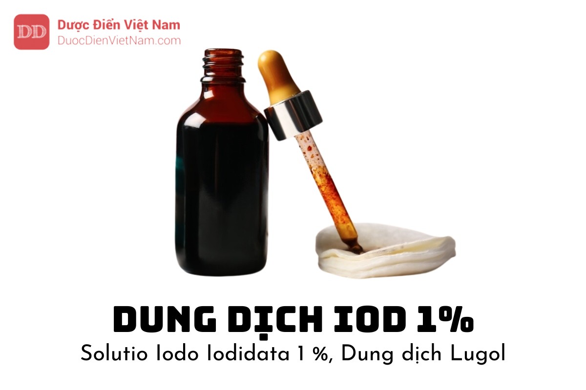 DUNG DỊCH IOD 1 % (Solutio Iodo Iodidata 1 %, Dung dịch Lugol) - Dược ...
