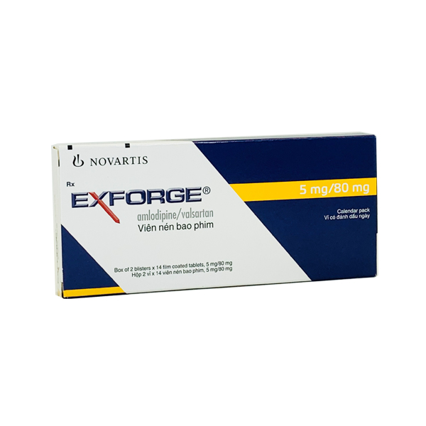 Thuốc Exforge 5mg/80mg - Chặn đứng cơn tăng huyết áp