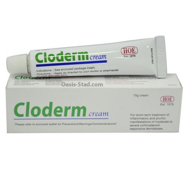 Thuốc Cloderm Cream 15g - Kem đặc trị viêm da, vẩy nến