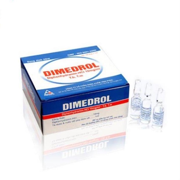 Thuốc Dimedrol Inj. 10mg/1ml Vinphaco - Điều trị sốc phản vệ khẩn cấp
