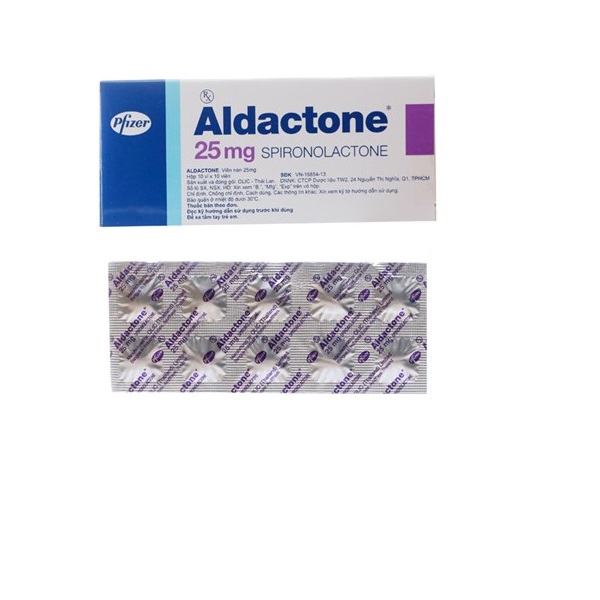 Thuốc Aldactone 25mg - Điều trị HUYẾT ÁP CAO - Dược Điển Việt Nam