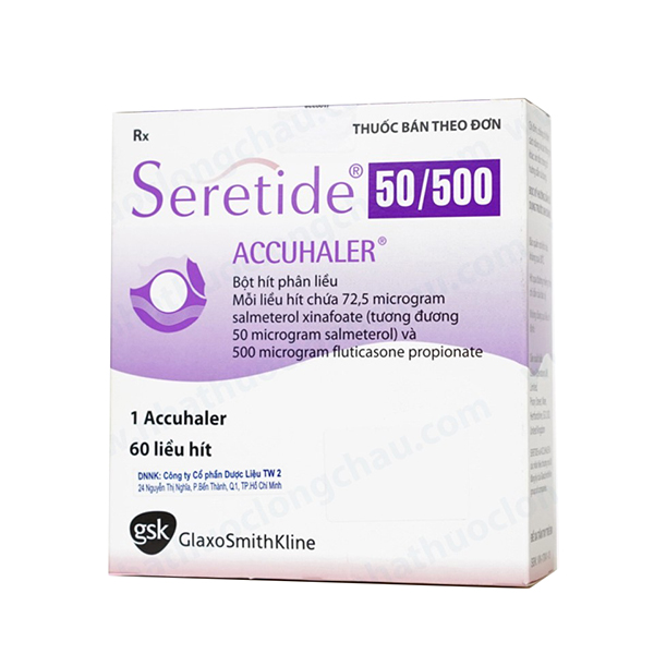 Thuốc Seretide Accuhaler 50/500 - Đặc trị hen phế quản