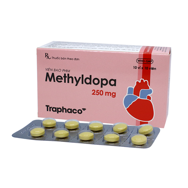Thuốc Methyldopa 250mg Traphaco - HẠ HUYẾT ÁP - Dược Điển Việt Nam