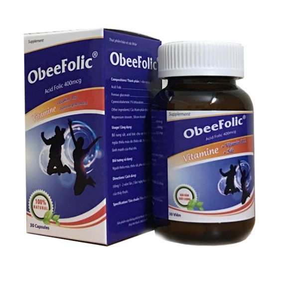 Obee folic - Bổ sung SẮT, acid folic cho mẹ bầu