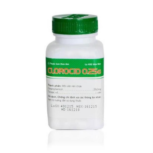 Clorocid 250mg Hataphar trị NHIỄM KHUẨN đường ruột-Dược Điển Việt Nam