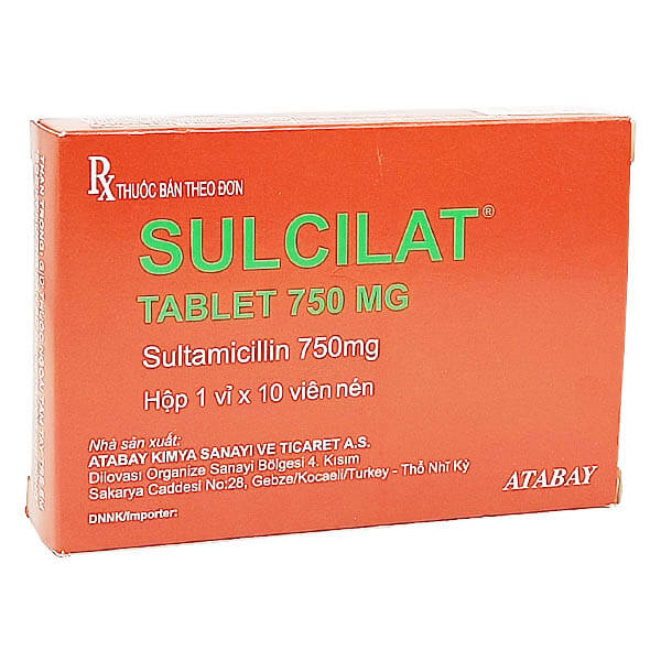 Thuốc Sulcilat 750mg - Trị nhiễm khuẩn đặc hiệu- Dược Điển Việt Nam