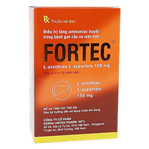 Thuốc Fortec 150mg - Điều trị bệnh gan mãn tính - Dược Điển Việt Nam