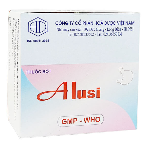 Thuốc Alusi (bột) - Điều trị ợ nóng, viêm loét dạ dày tá tràng