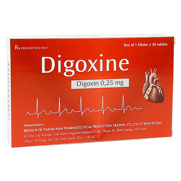 Thuốc Digoxine 0,25mg - Điều trị suy tim, rung nhĩ - Dược Điển Việt Nam