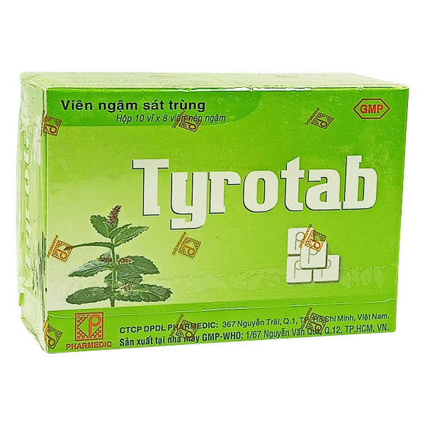 Thuốc Tyrotab - Đánh bay viêm họng - Dược Điển Việt Nam