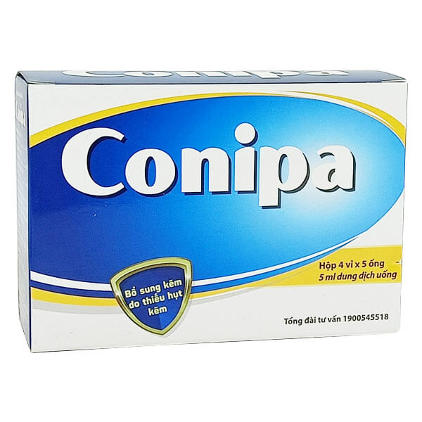 Conipa - Giải pháp bổ sung KẼM nhanh chóng-Dược Điển Việt Nam