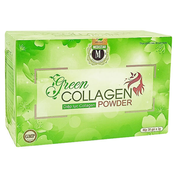 Green Collagen powder - Tăng đàn hồi, giảm thâm nám, làm chậm lão hóa da