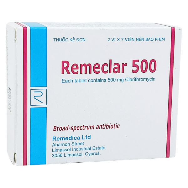 Thuốc Remeclar 500 - ĐẶC TRỊ nhiễm khuẩn hô hấp