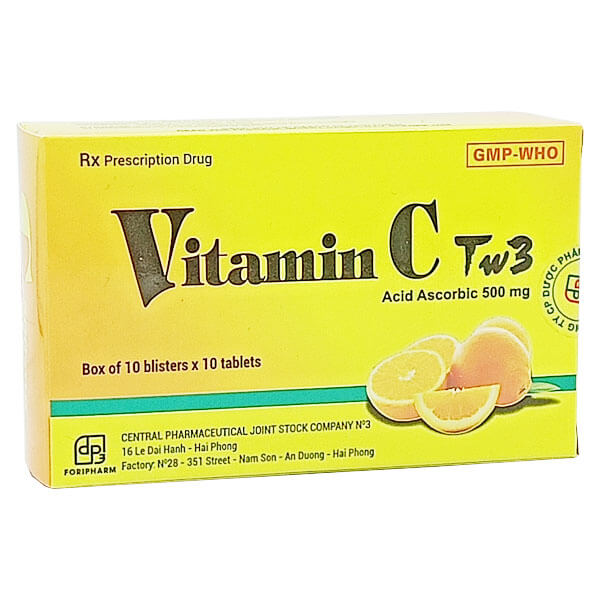 Thuốc Vitamin C Tw3 500mg - Điều trị thiếu hụt vitamin C