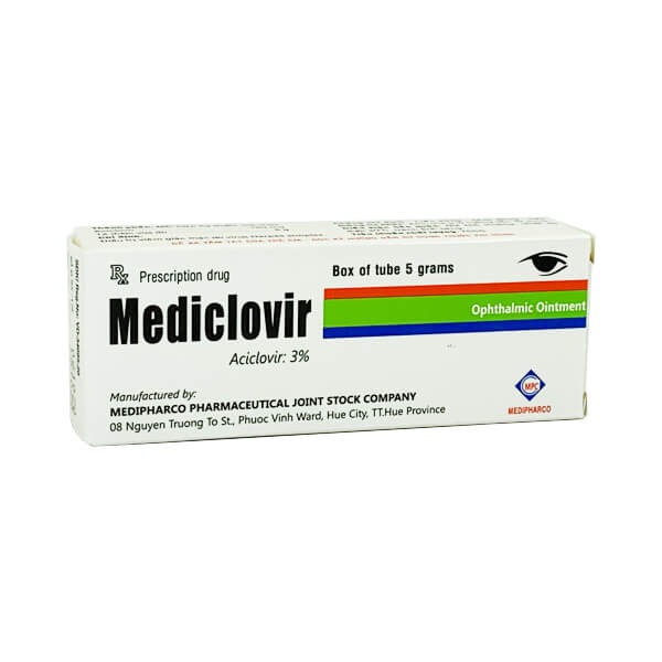 Thuốc mỡ Mediclovir - GIẢI PHÁP cho người bị VIÊM GIÁC MẠC. Giá?