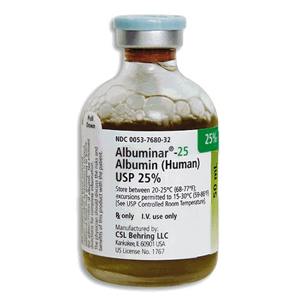Dịch truyền Albuminar USP 25% - Bổ sung albumin - Phục hồi cơ thể