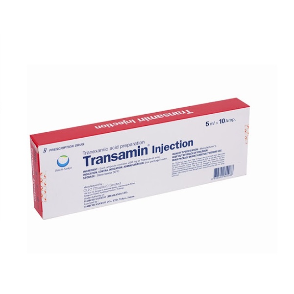 Thuốc Transamin Injection 250mg/5ml - Chống chảy máu do tăng fibrin