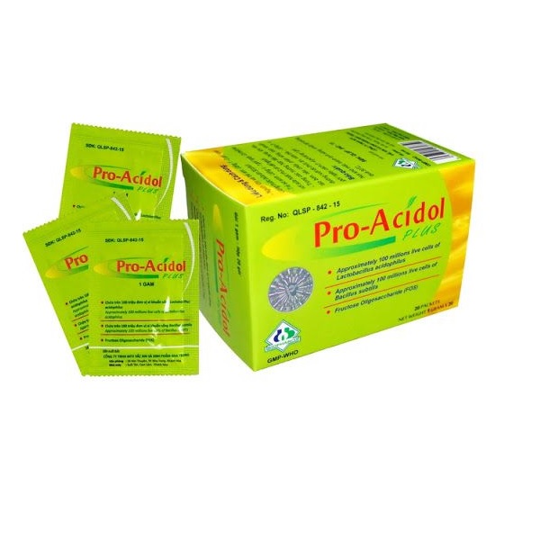 Men tiêu hóa Pro Acidol Plus - Hệ tiêu hoá khoẻ mạnh - Dược Điển Việt Nam