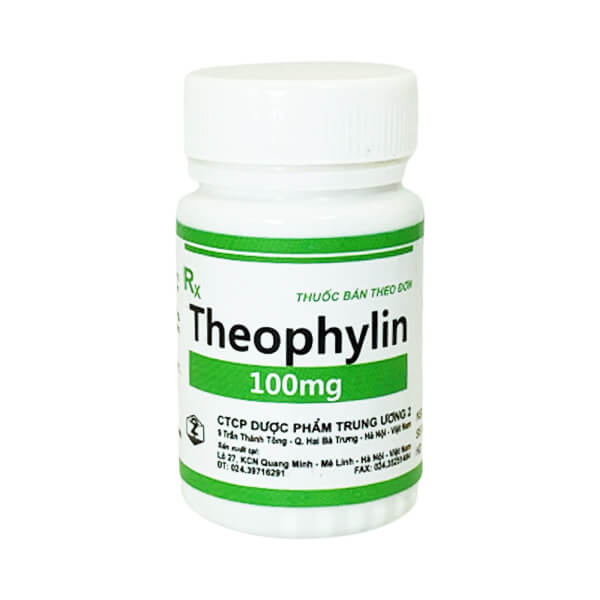 Thuốc Theophylin 100mg (Hộp 200 viên) - Ức chế co thắt phế quản