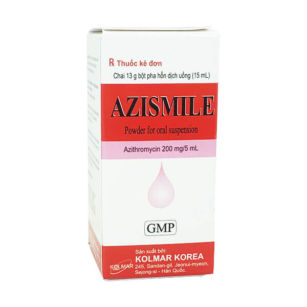 Azismile 200mg/5ml - Điều trị viêm đường hô hấp - Dược Điển Việt Nam