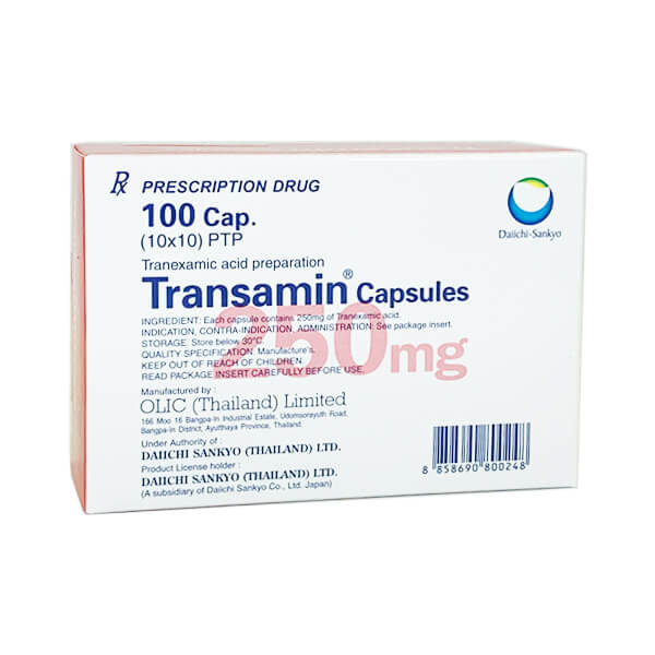 Thuốc Transamin Capsules 250mg - Cầm máu hiệu quả