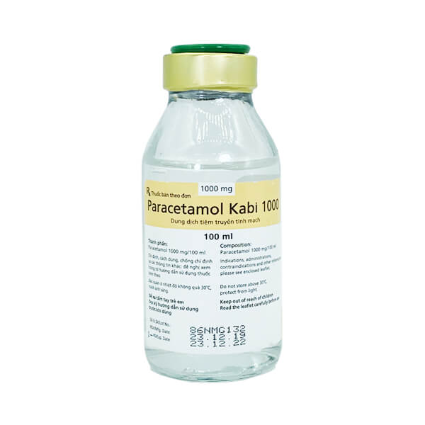 Thuốc tiêm Paracetamol Kabi 1000 - CẮT sốt, GIẢM đau - Central Pharamcy