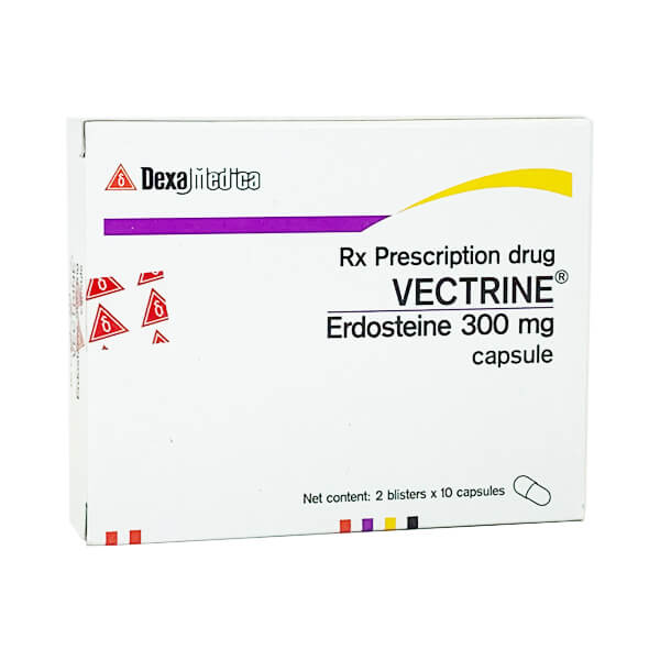 Thuốc Vectrine 300mg - Giúp làm tiêu chất nhầy đường hô hấp