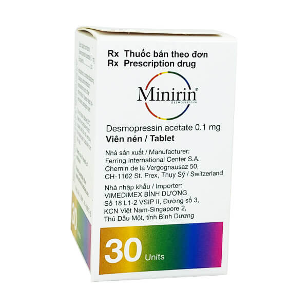 Thuốc Minirin 0.1mg - Xua tan nối lo tiểu đêm - Dược Điển Việt Nam