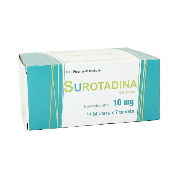 Thuốc Surotadina 10mg - Điều trị tăng cholesterol - Dược Điển Việt Nam