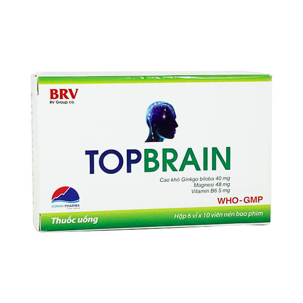 Thuốc Topbrain - Cải thiện TUẦN HOÀN NÃO - Dược Điển Việt Nam