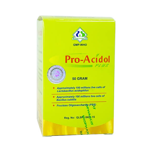 Pro-Acidol Plus: Giảm rối loạn tiêu hóa, trị táo bón - Dược Điển Việt Nam
