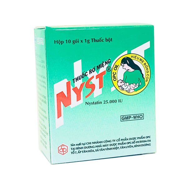 Thuốc rơ miệng Nyst - Loại sạch nấm lưỡi - Dược Điển Việt Nam