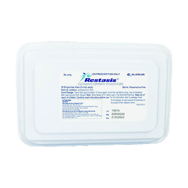 Thuốc Restasis 0.05% - Điều trị tình trạng khô mắt - Dược Điển Việt Nam