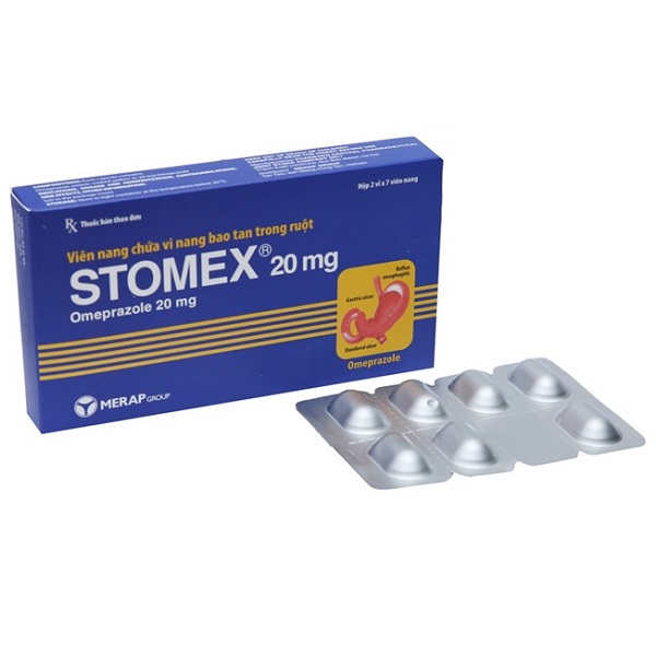 Thuốc Stomex 20mg - Điều trị viêm loét dạ dày - tá tràng