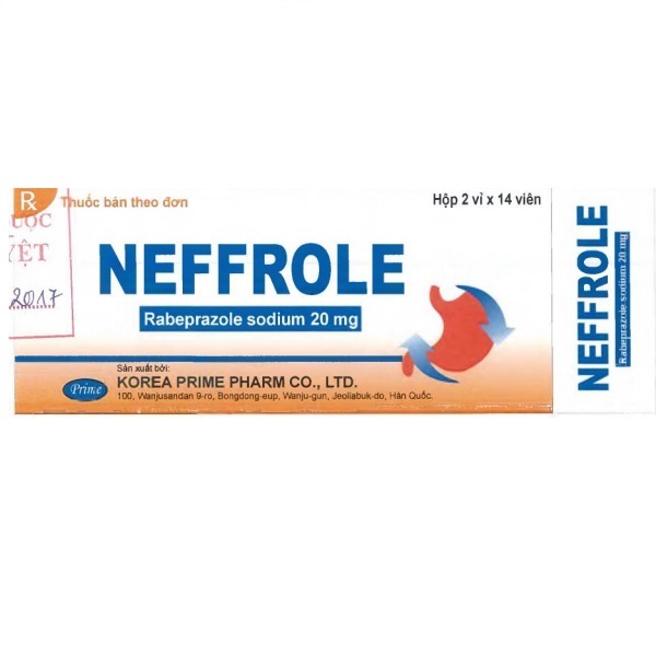 Thuốc Neffrole 20mg - Điều trị trào ngược, loét dạ dày - tá tràng