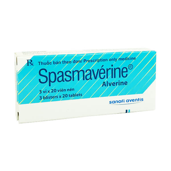 Thuốc Spasmaverine 40mg - Giảm đau do co thắt cơ trơn