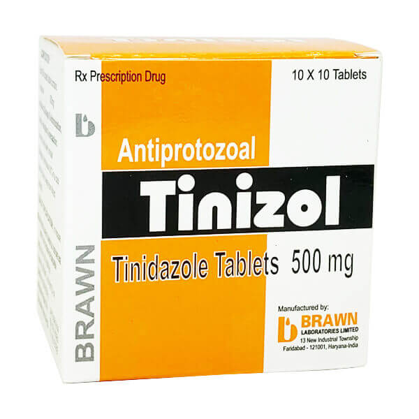Tinizol 500mg Brawn - Diệt sạch vi khuẩn gây bệnh - Dược Điển Việt Nam
