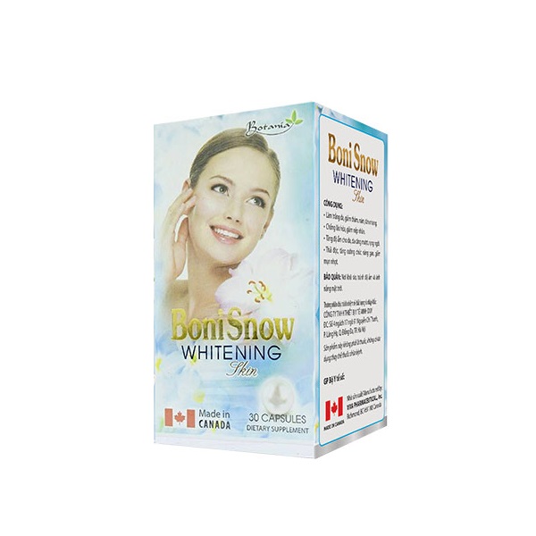 Boni Snow Whitening Skin - Da trắng hồng rạng rỡ - Dược Điển Việt Nam
