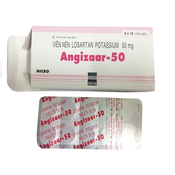 Angizaar-50 - Điều trị tăng huyết áp, suy tim - Dược Điển Việt Nam