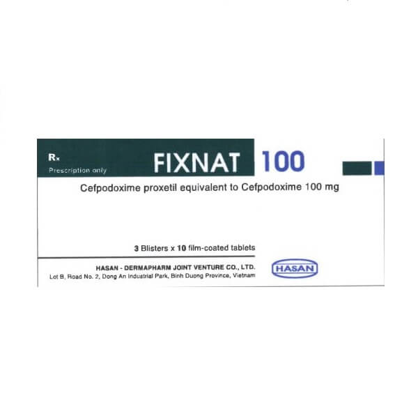 Thuốc Fixnat 100 - Kháng sinh tiêu diệt vi khuẩn - Dược Điển Việt Nam