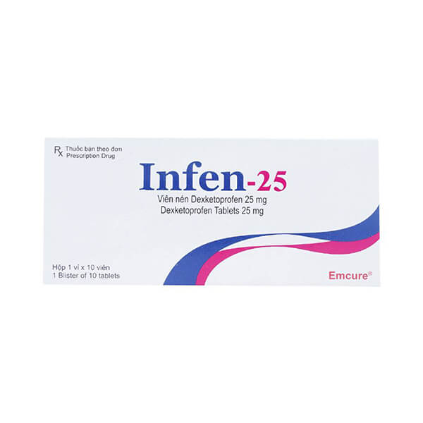 Thuốc Infen-25 - Điều trị đau khớp, đau bụng kinh - Dược Điển Việt Nam