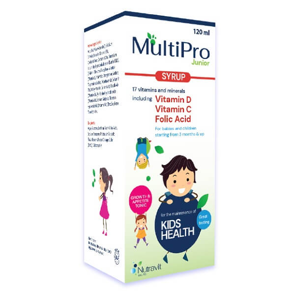 Siro MultiPro Junior 120ml - Giúp trẻ ăn ngon, phòng suy dinh dưỡng