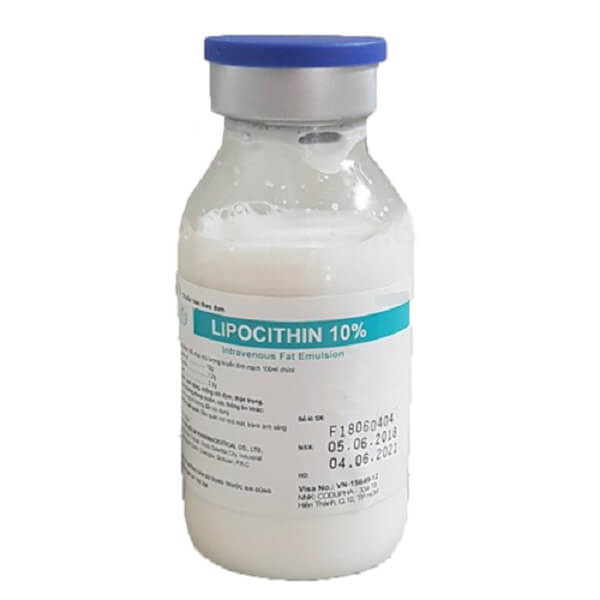 Dịch truyền Lipocithin 10% - Bổ sung dinh dưỡng - Dược Điển Việt Nam