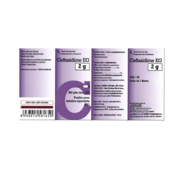 Thuốc tiêm Ceftazidime EG 2g - Đánh bật vi khuẩn gây bệnh