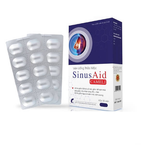 Viên uống Thảo Mộc Sinus Aid Cameli - Giảm nhanh hắt hơi, sổ mũi