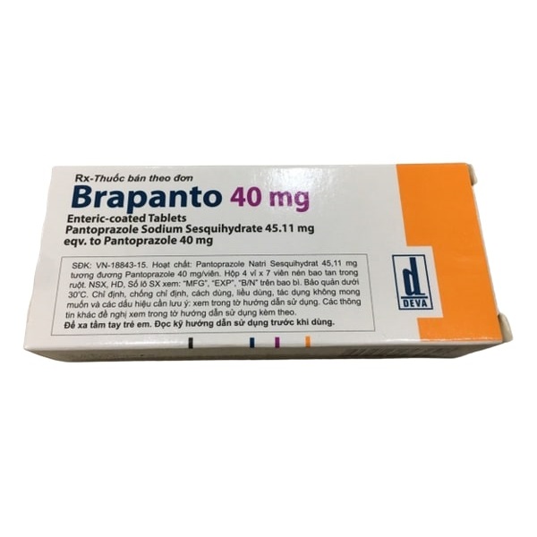 Thuốc Brapanto 40mg - Giải quyết sạch cơn đau dạ dày