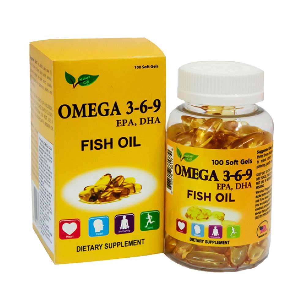 Omega 3-6-9 Fish Oil Nature Gift - Hỗ trợ tuần hoàn, bổ mắt