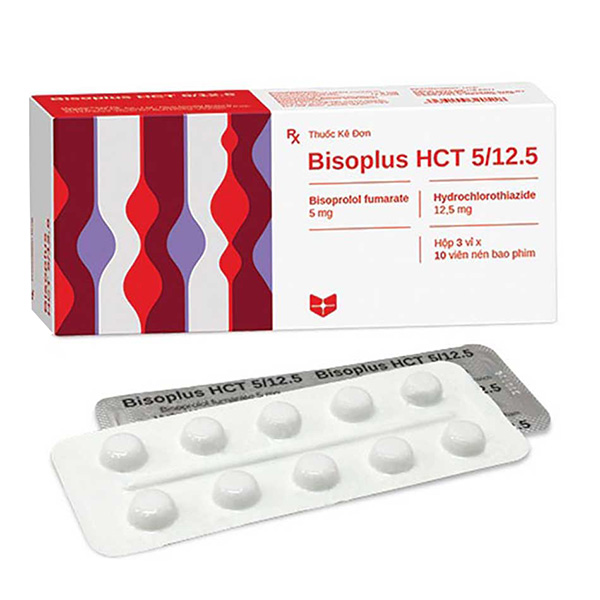 Thuốc Bisoplus HCT 5/12.5 - Chặn đứng cơn tăng huyết áp